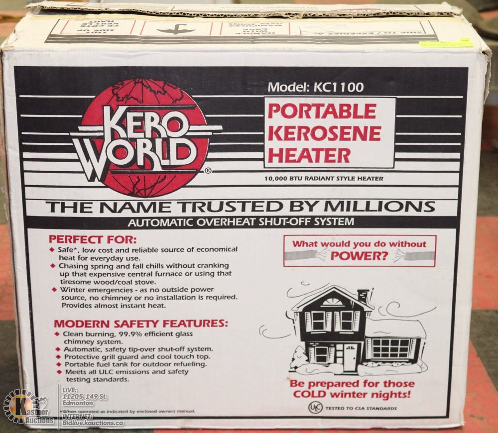 KERO WORLD MODEL KC 1100 KEROSENE HEATER NEW