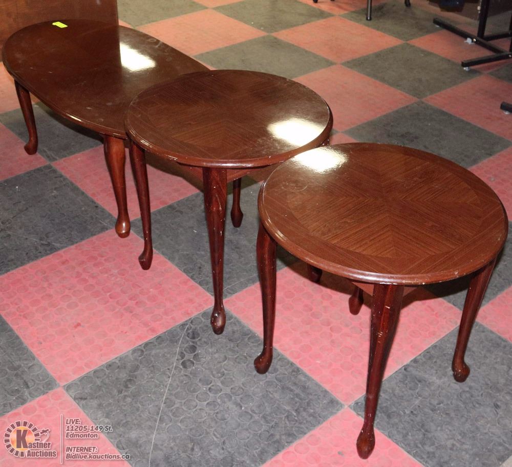 3 PC COFFEE TABLE SET