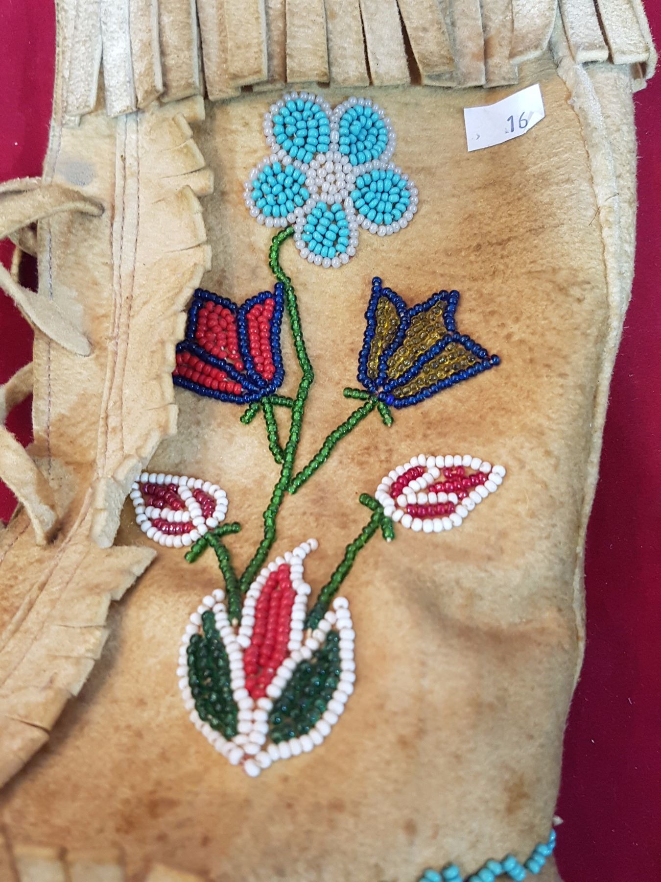 PAIR BEADED MUKLUKS