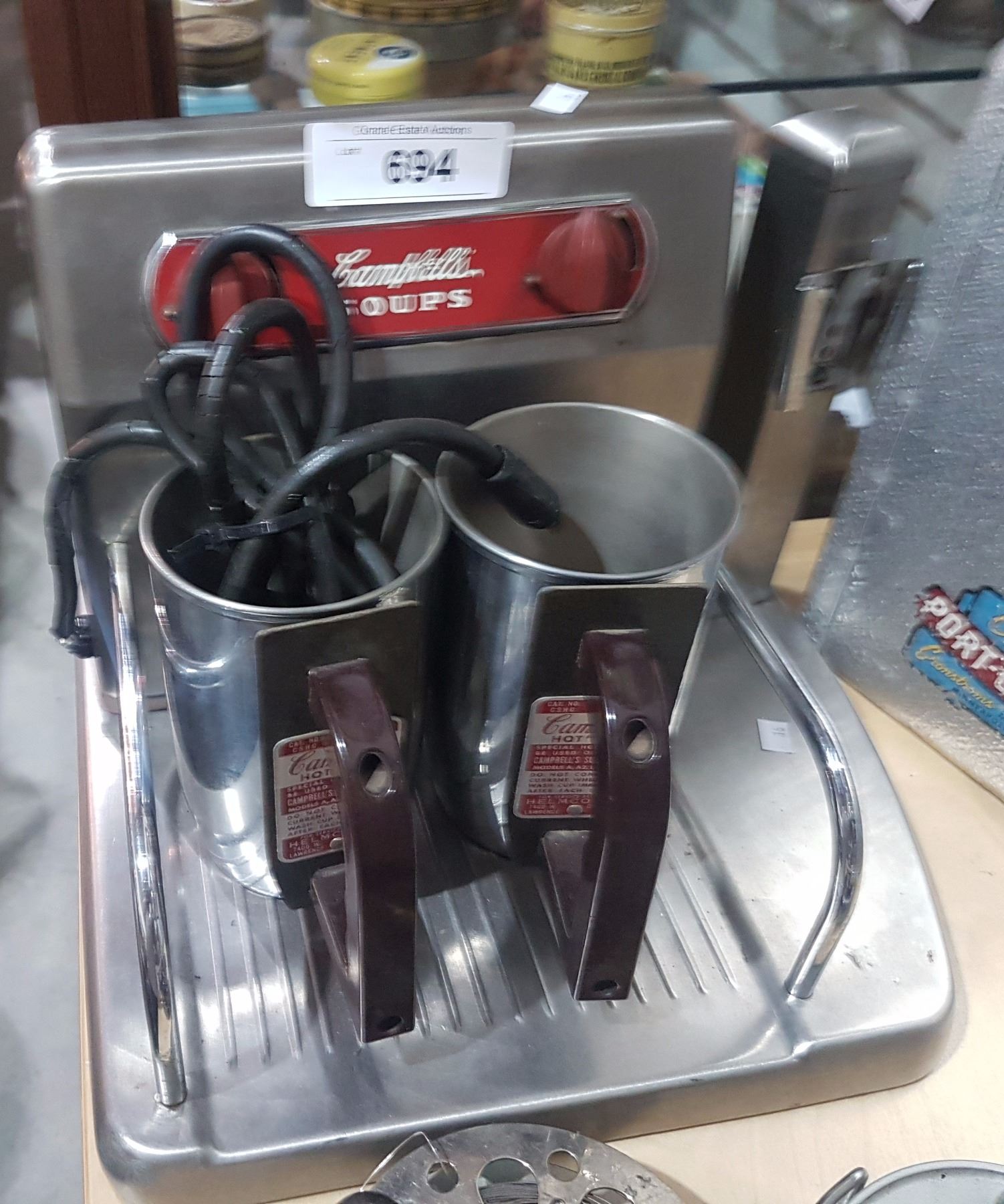 VINTAGE CAMPBELL SOUP COUNTER TOP WARMER