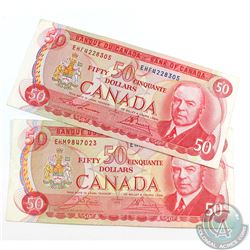 Complete Signature Type Set of the 1975 $50.00 Note. Included are two ...