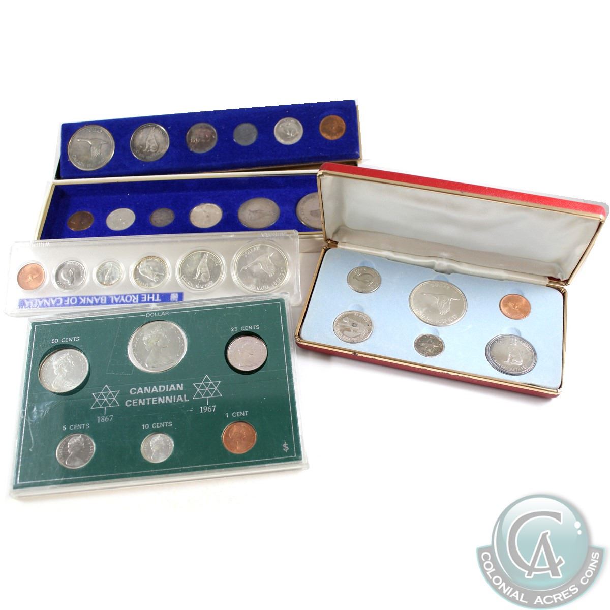 Estate Lot of 1967 Canada Centennial 6-coin Year Sets. You will receive ...