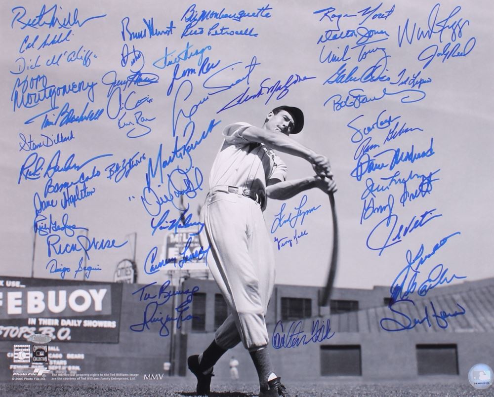 Ted Williams Red Sox 16x20 Photo Signed by (50) with Wade Boggs ...