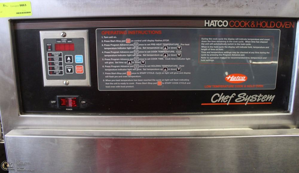 HATCO COOK & HOLD OVEN (11-SLOT)