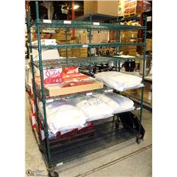 6-TIER GREEN NSF STORAGE RACK