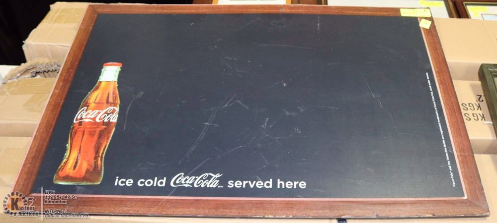 LARGE VINTAGE COCA COLA RESTAURANT MENU