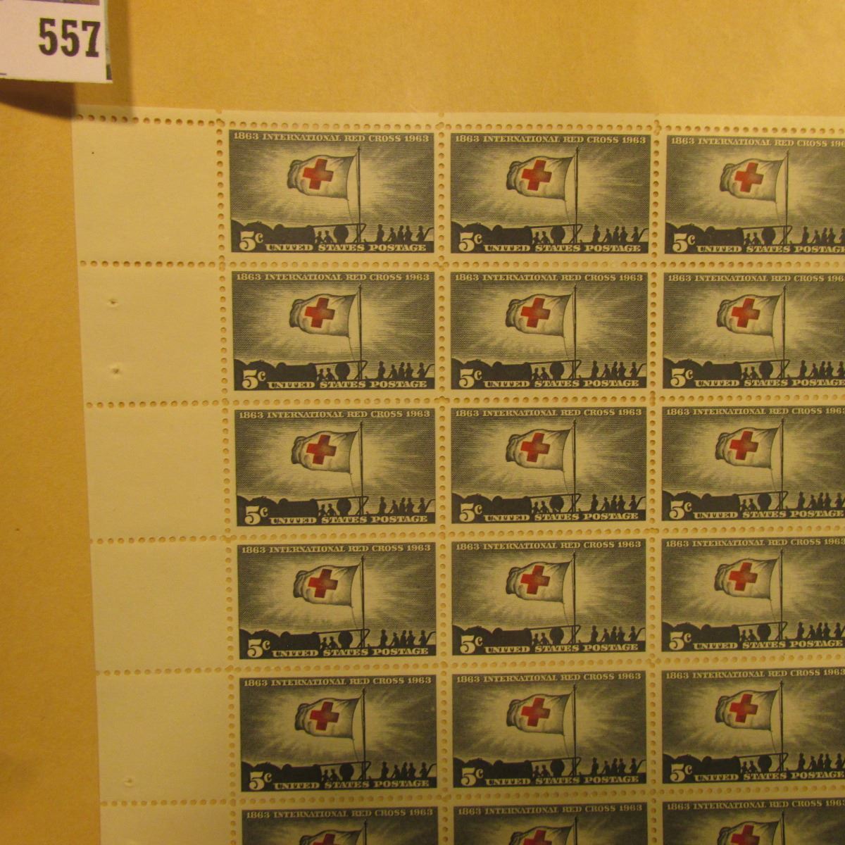Mint Sheet of 50 Five Cent Stamps United States Postage "1863 ...