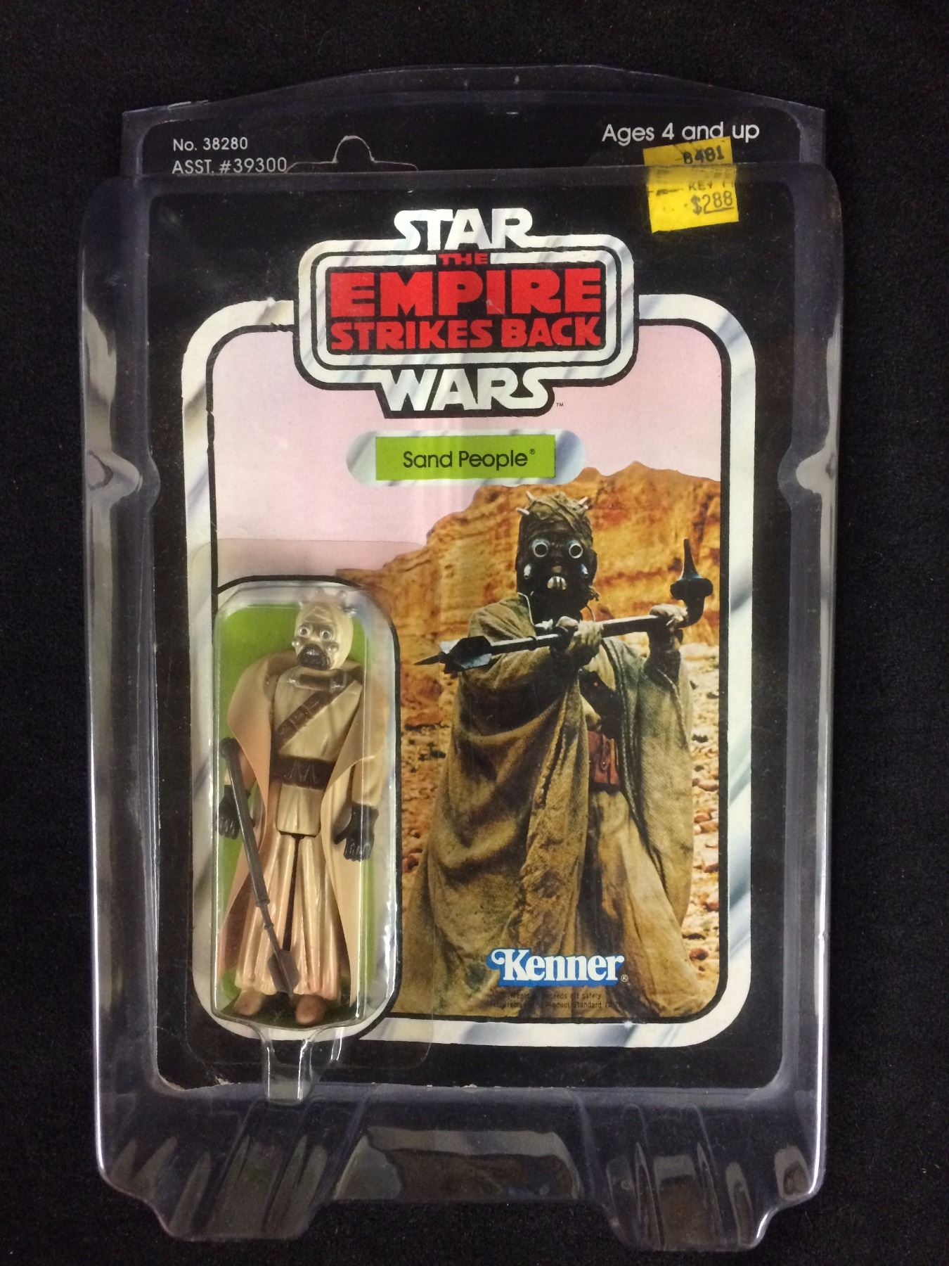 MINT ON CARD KENNER STAR WARS SAND PEOPLE ACTION FIGURE 1980