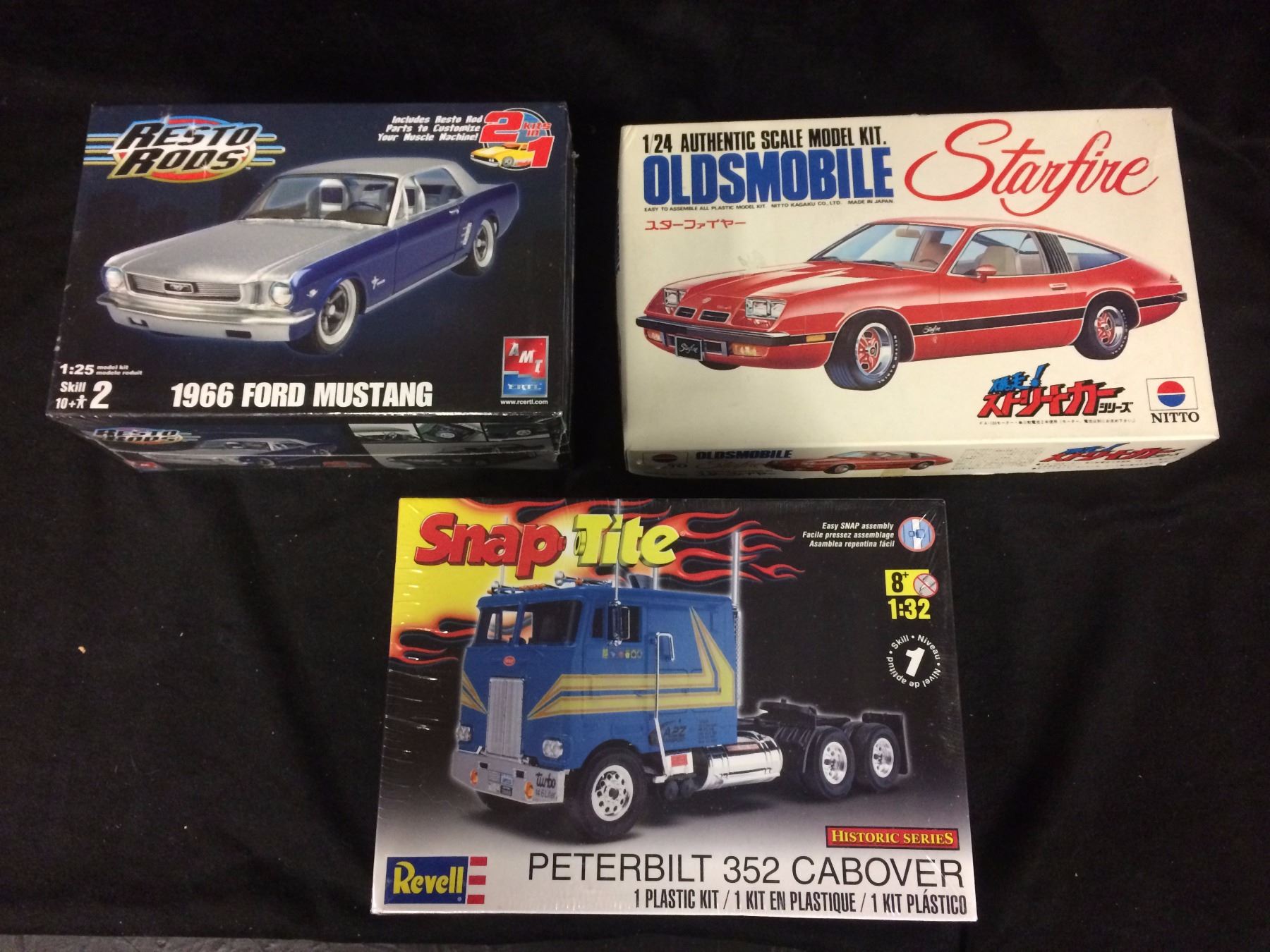 AMT/ERTL, REVELL & NITTO MODEL CAR KITS LOT (UNBUILT IN BOX)