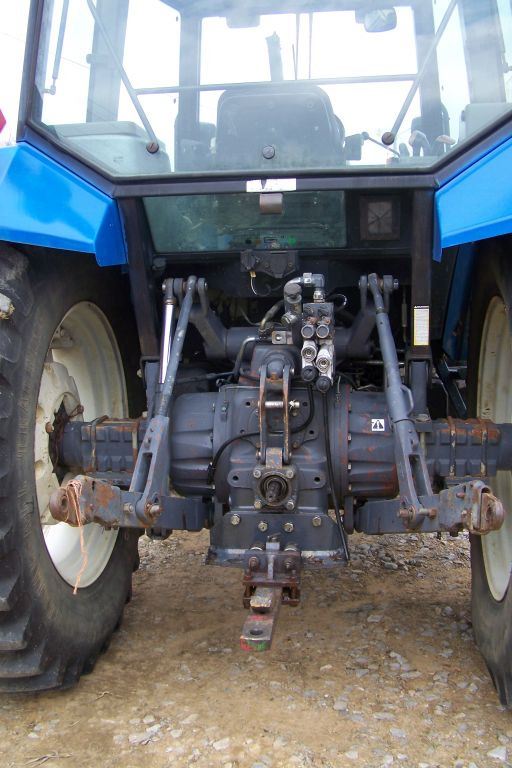 7740 FORD TRACTOR W/ FORD 7411 LOADER AND BUCKET AND HAY SPEAR, HOURS ...