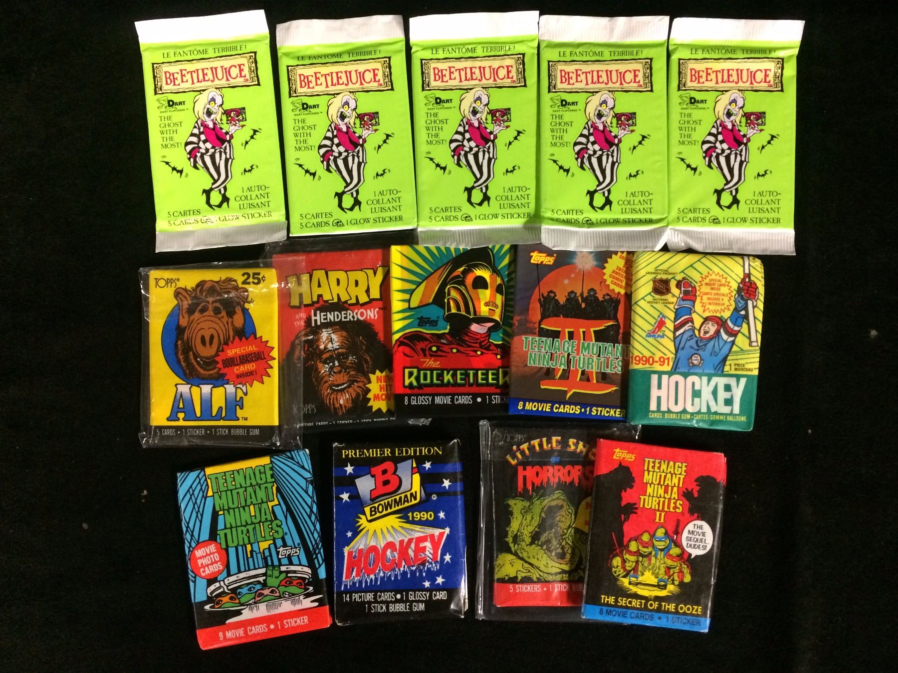 WAX PACKS TRADING CARDS LOT