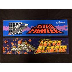 ARCADE GAME GLASS (ASTRO FIGHTER, ASTRO BLASTER)