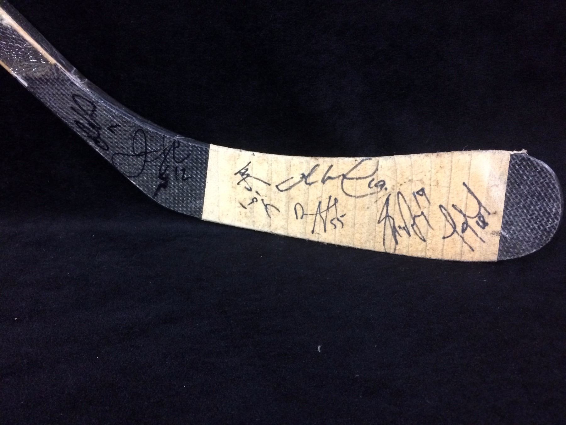 GAME USED & SIGNED HOCKEY STICK