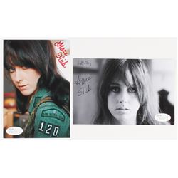 Lot of (2) Grace Slick Signed 4x6 Photos Inscribed "Love" (JSA COA)