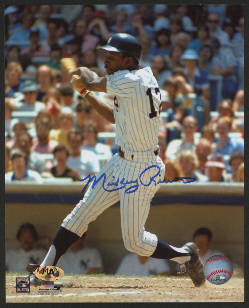 Mickey Rivers Signed Yankees 8x10 Photo (MAB)