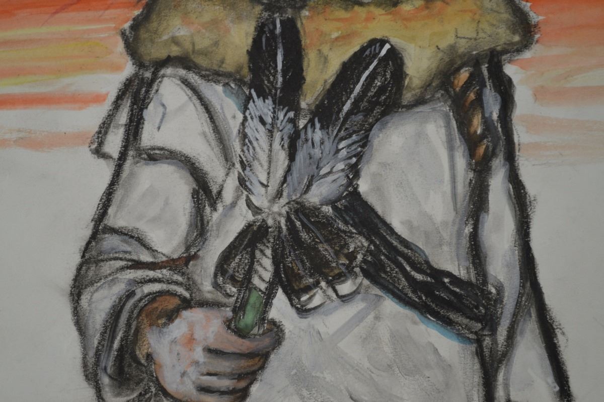 ORIGINAL HOPI DRAWING BY NEIL DAVID