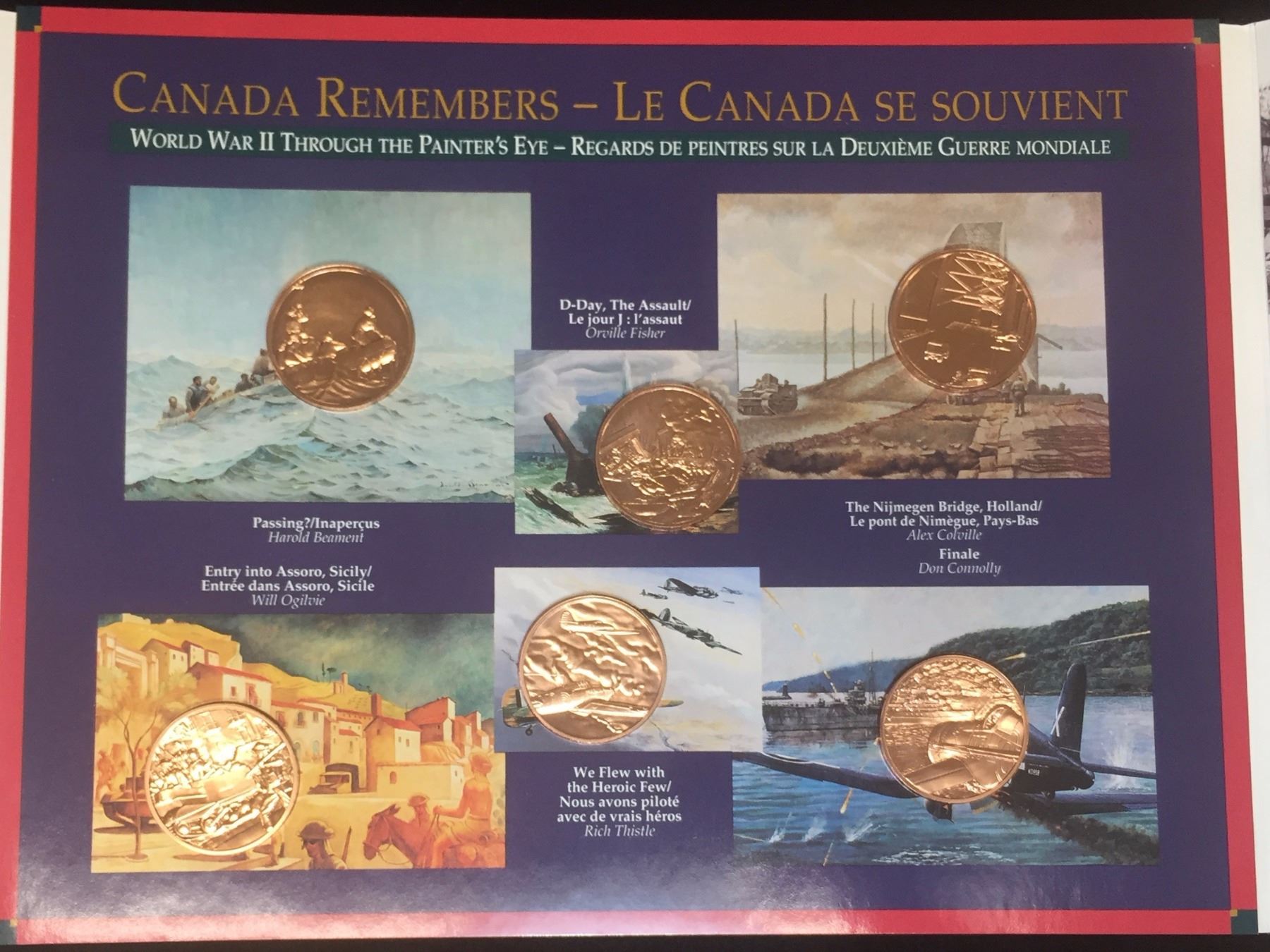 Canada Remembers Medallion Set