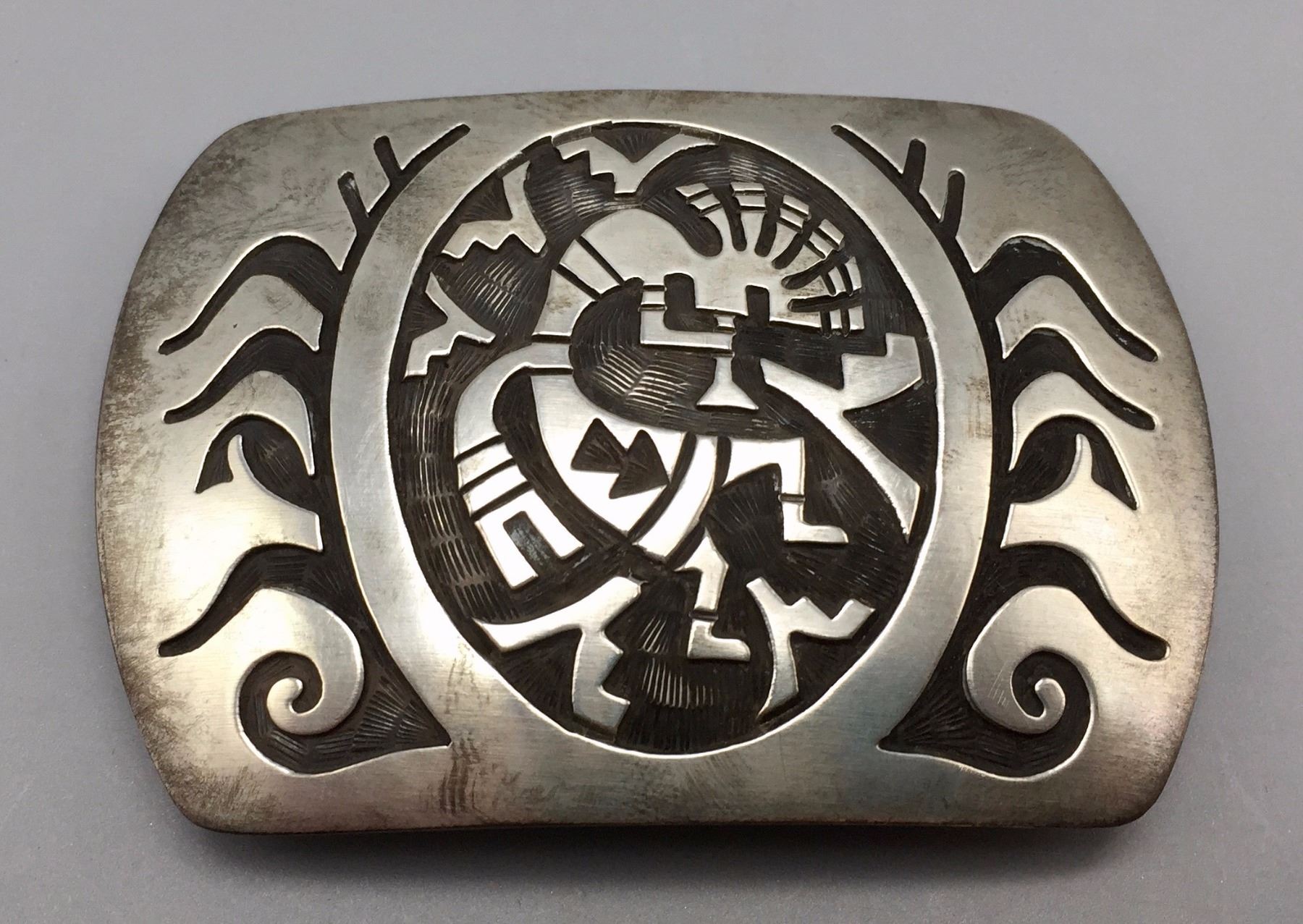 Hopi Belt Buckle - Jesse Josytewa