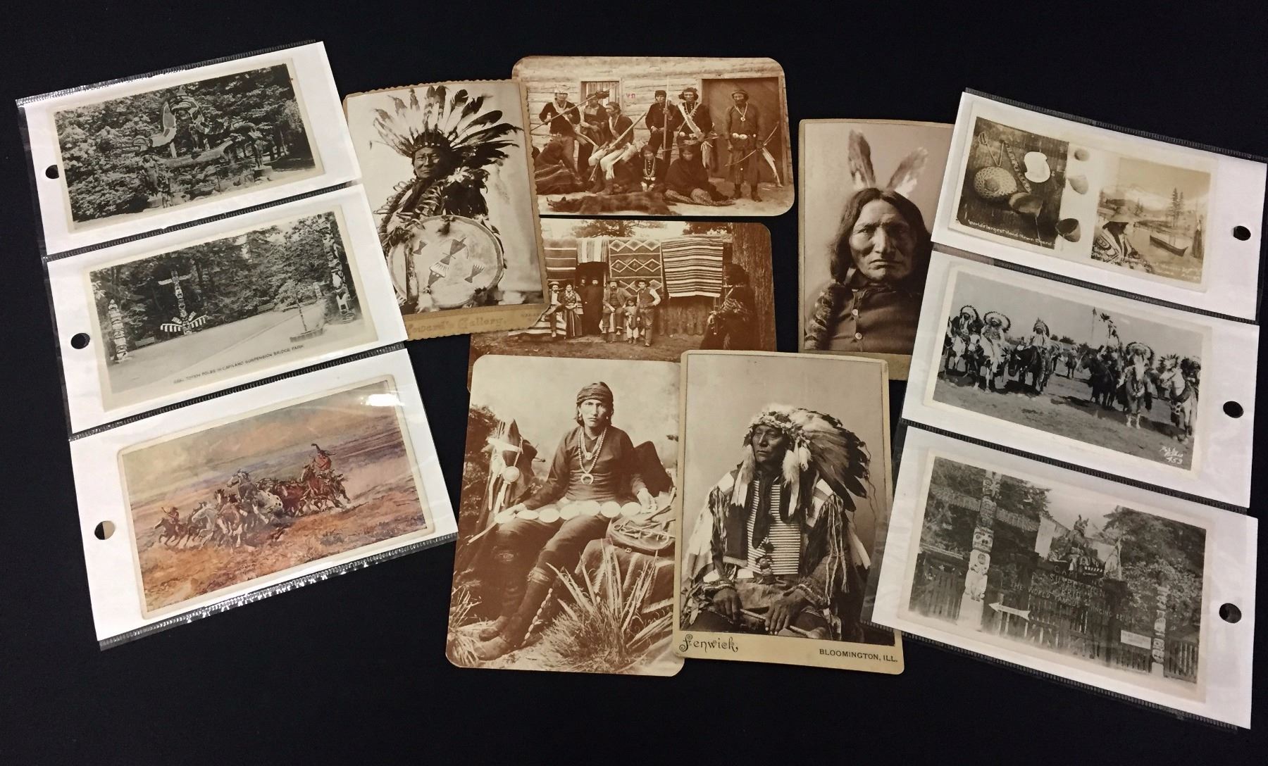 Group of Old Western - Native Post Cards