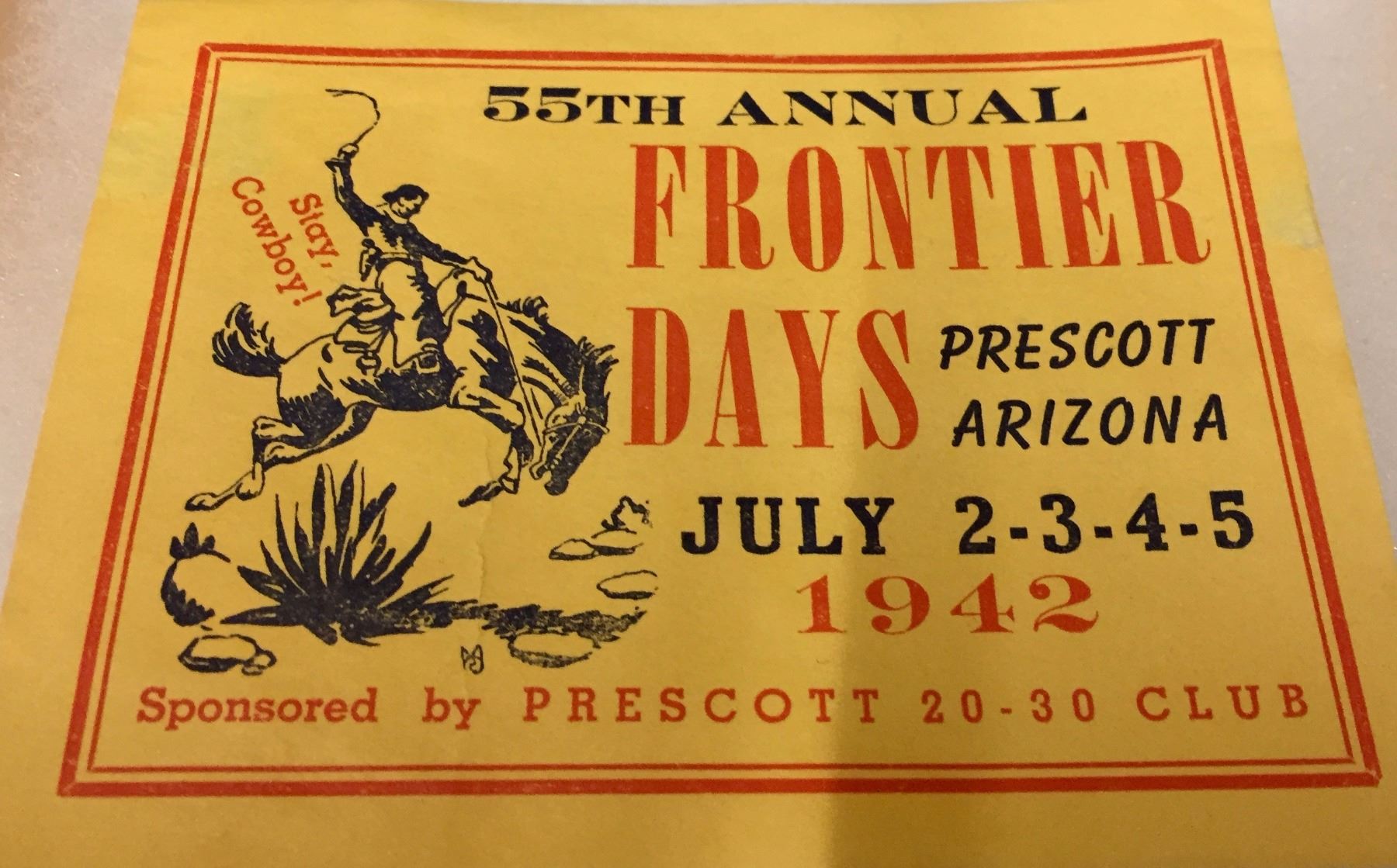 Vintage Prescott Rodeo Memorabilia