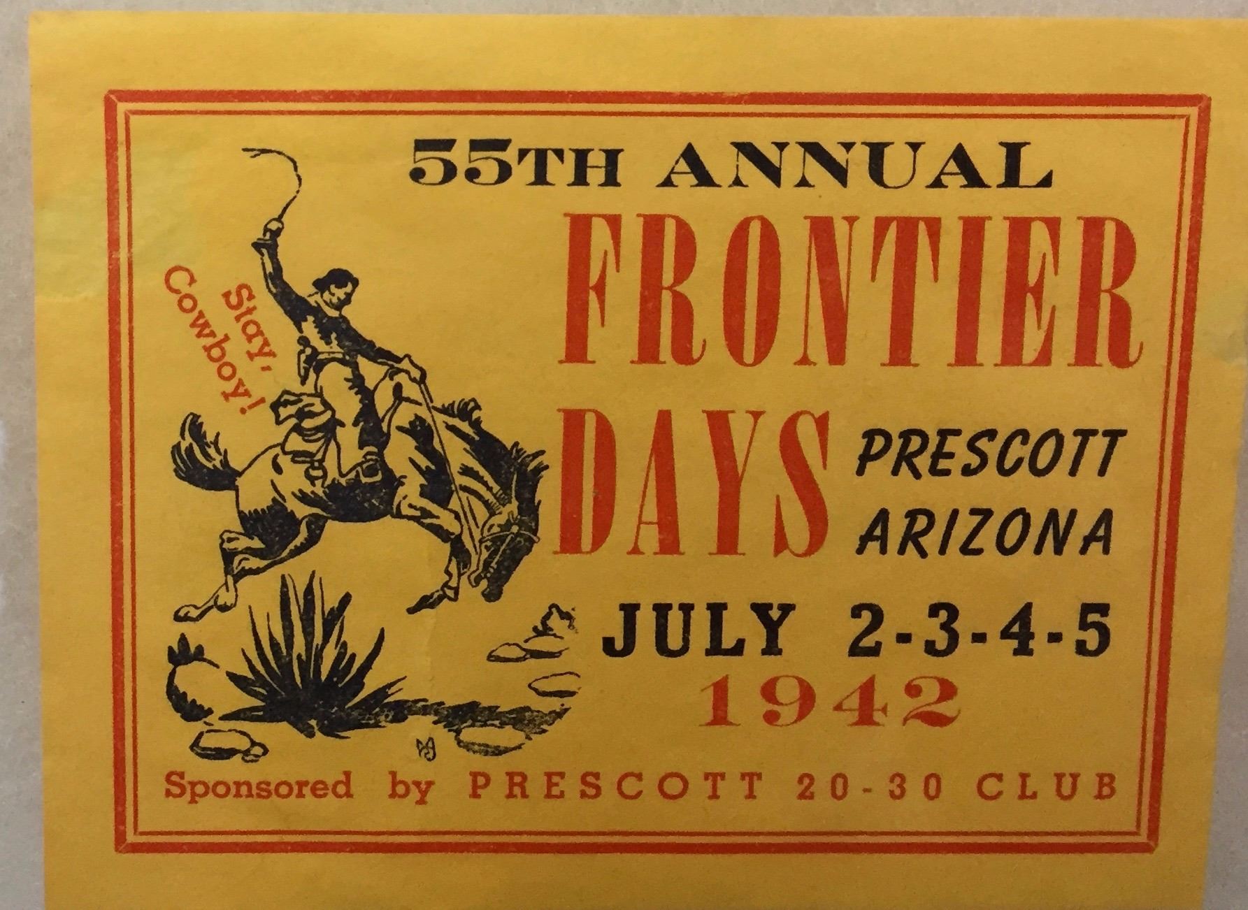 Vintage Prescott Rodeo Memorabilia