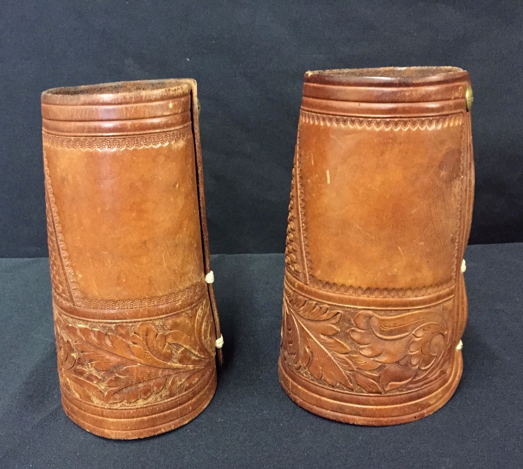 Vintage Padgitt Bros. Leather Cowboy Cuffs