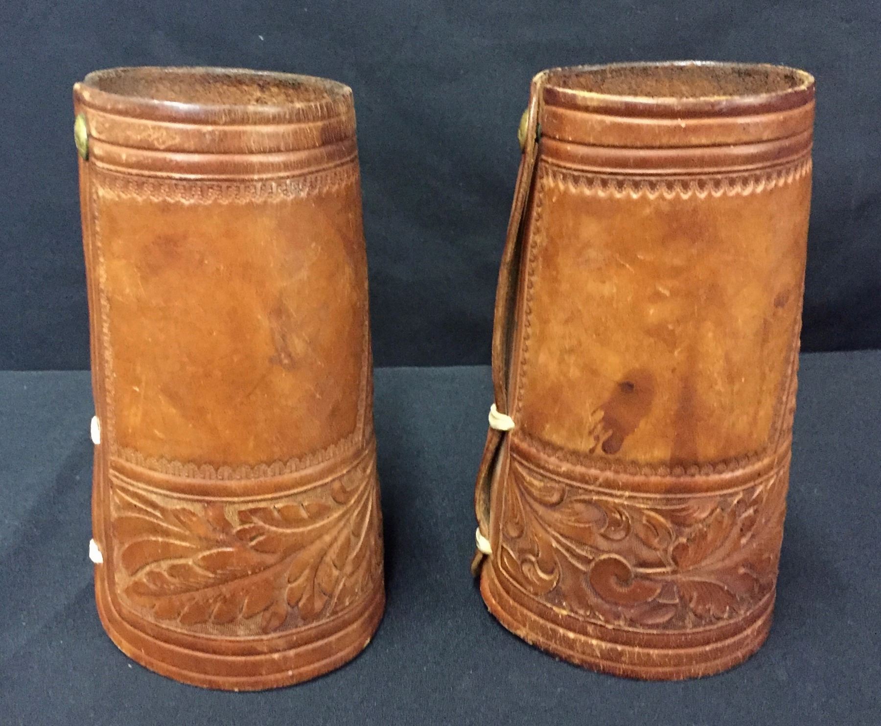 Vintage Padgitt Bros. Leather Cowboy Cuffs