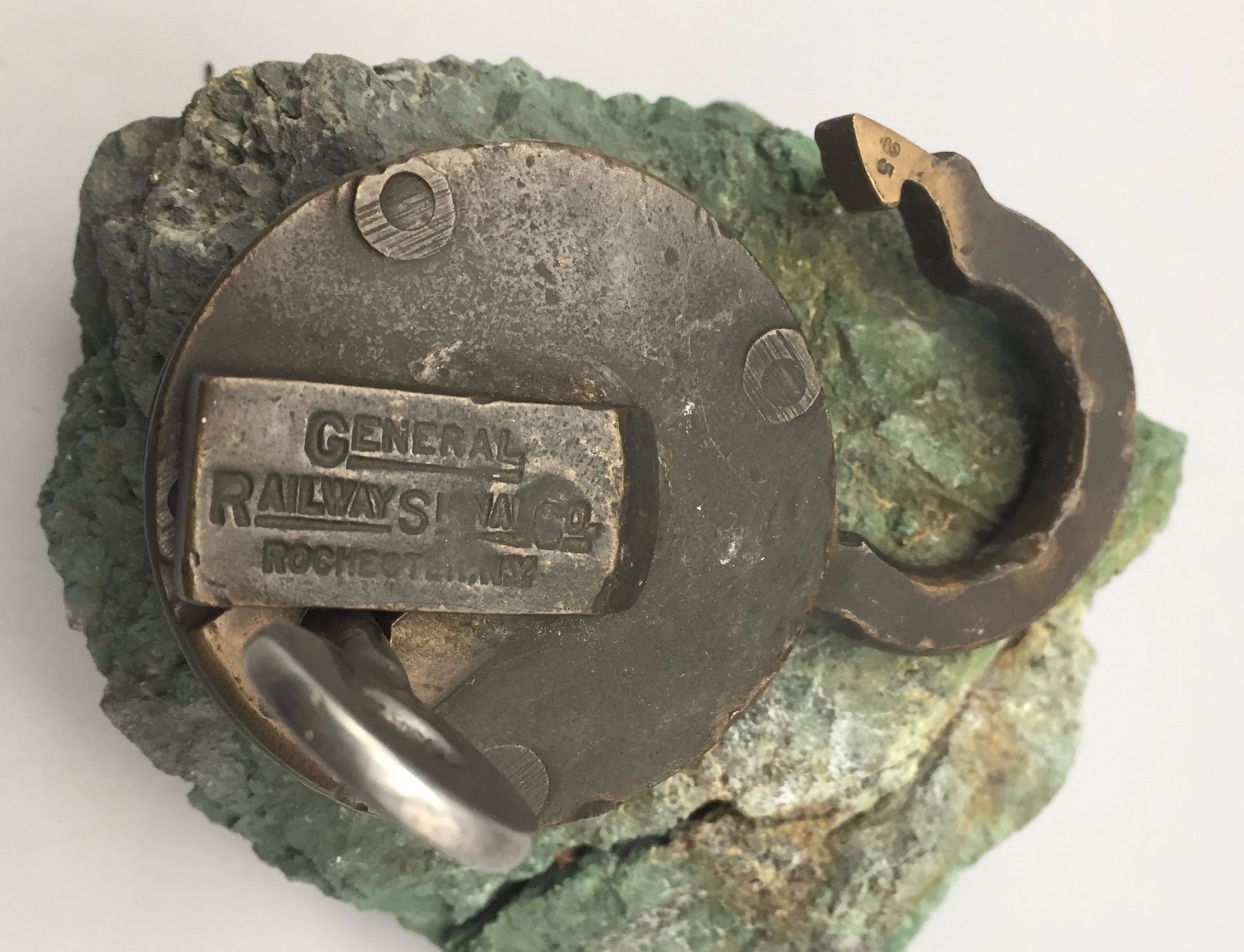 Antique Ames Sword Co. Lock with Key
