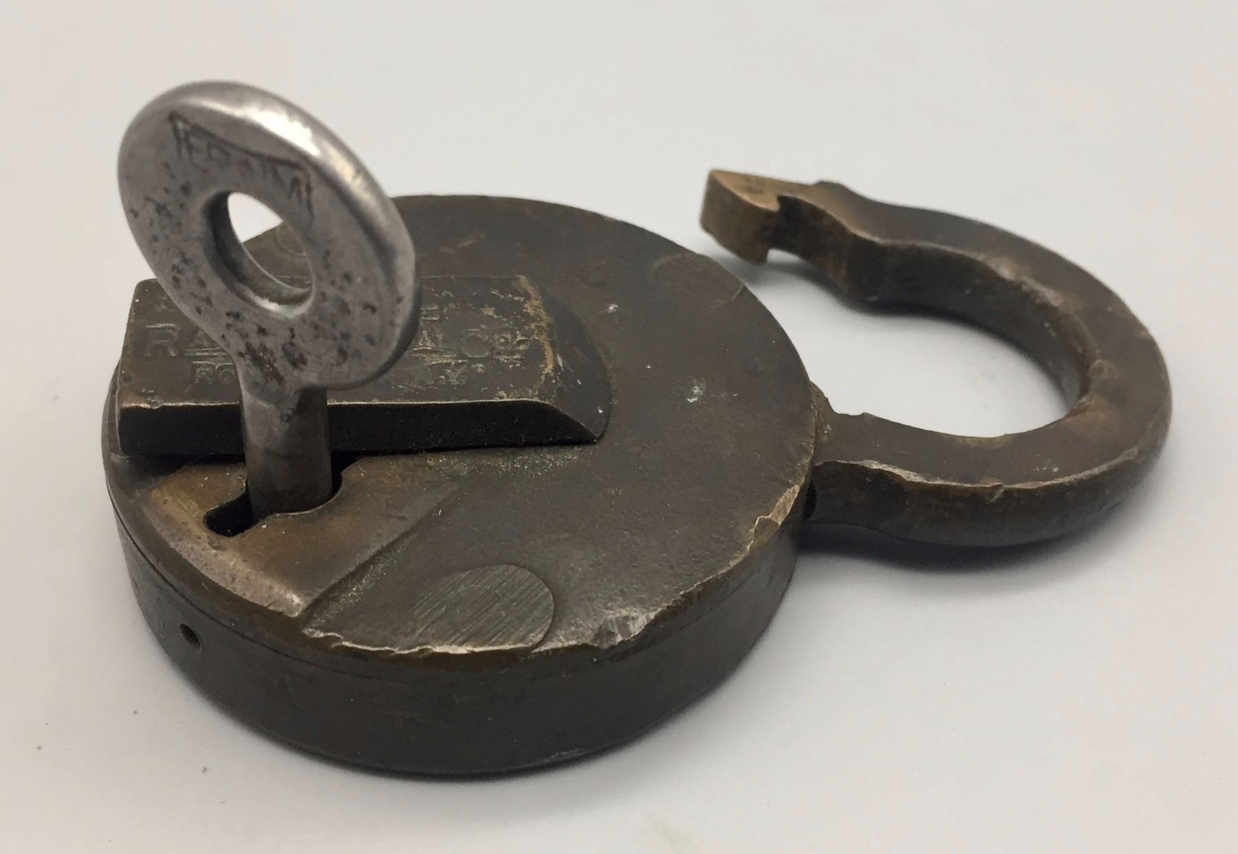 Antique Ames Sword Co. Lock with Key