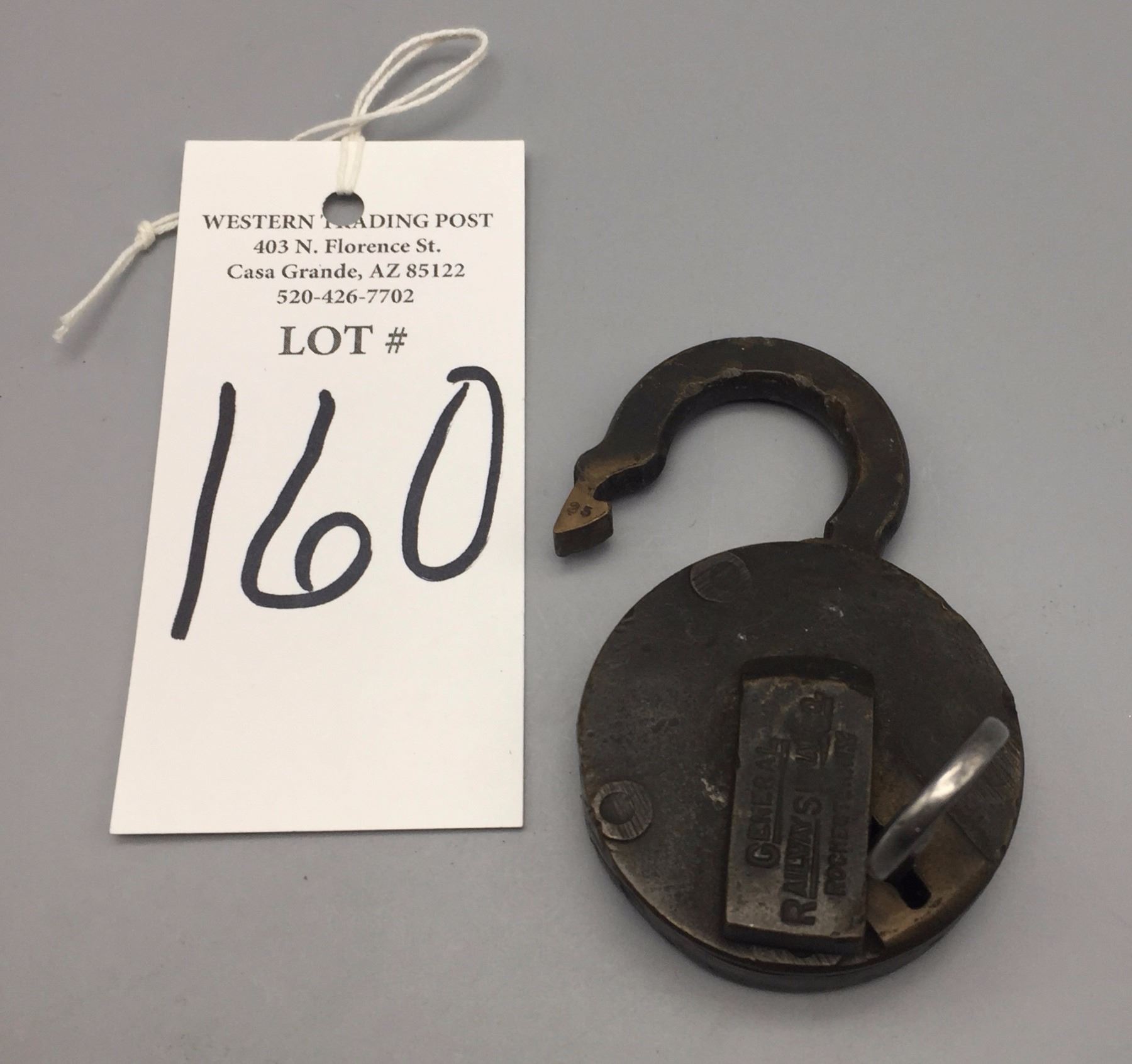 Antique Ames Sword Co. Lock with Key