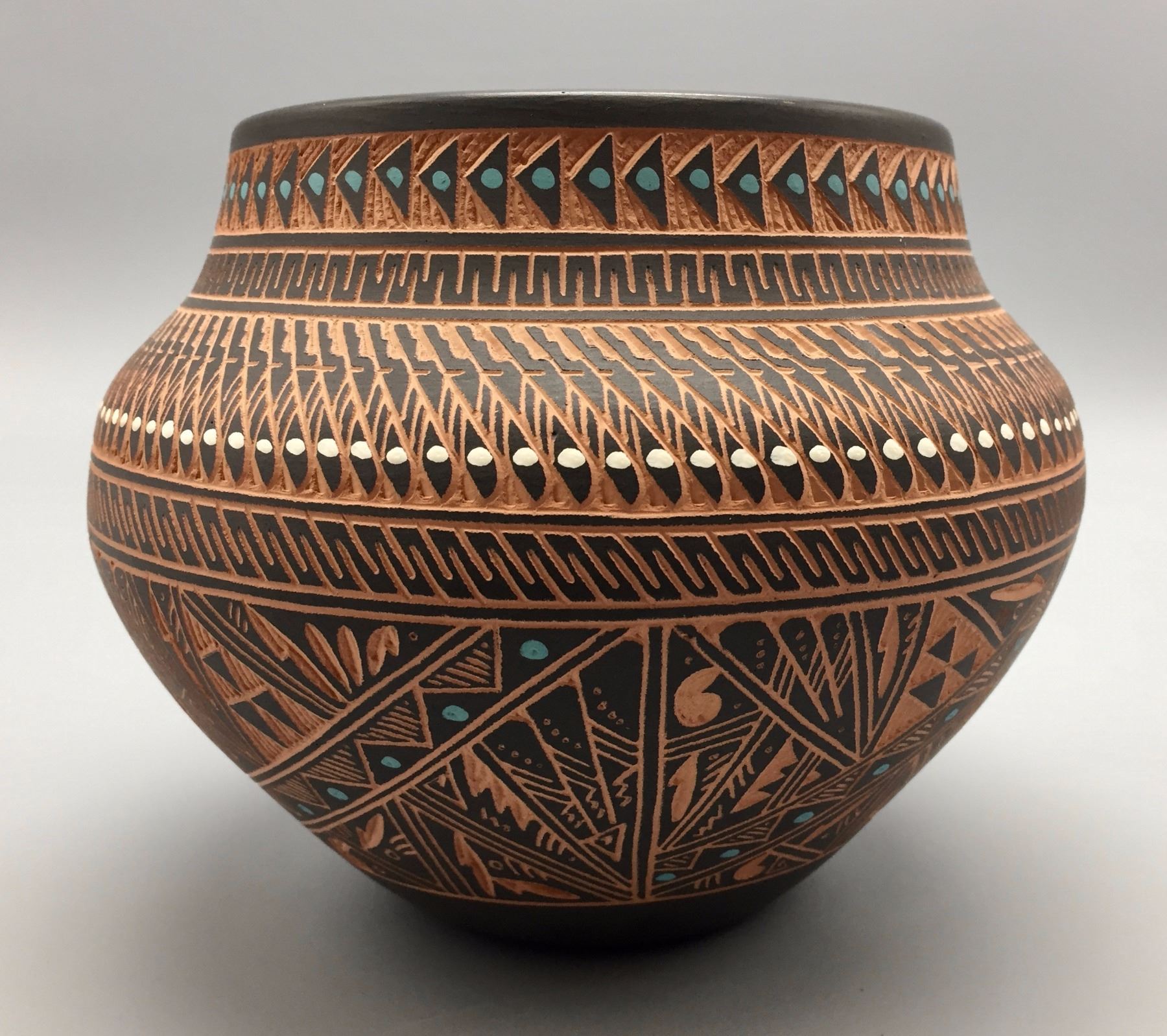 Navajo Etched Pottery - Romero