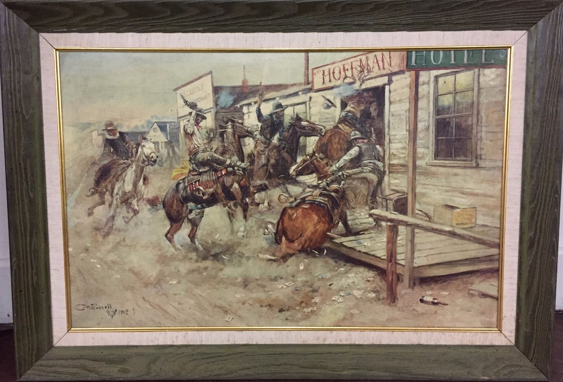 Charles Russell Canvas Transfer Print