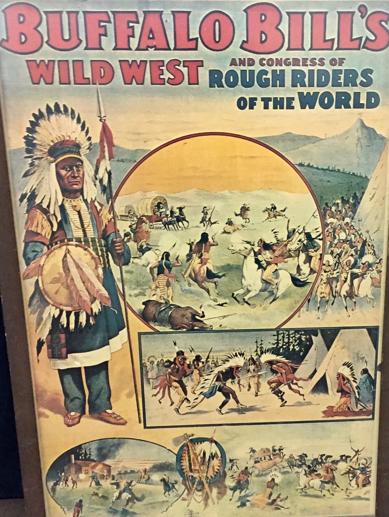 Vintage Buffalo Bills Wild West Poster