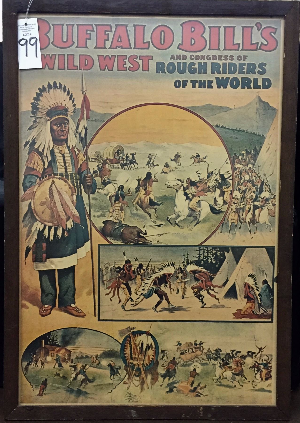 Vintage Buffalo Bills Wild West Poster