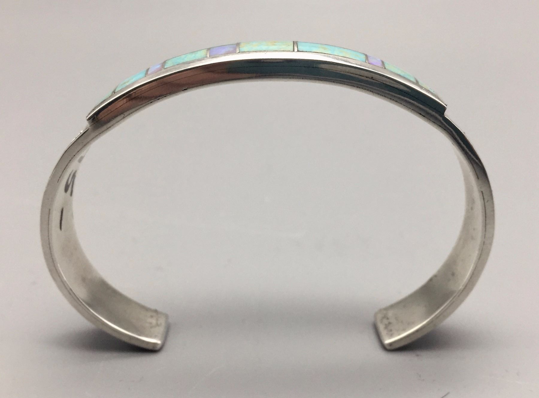 Turquoise and Opal Inlay Bracelet