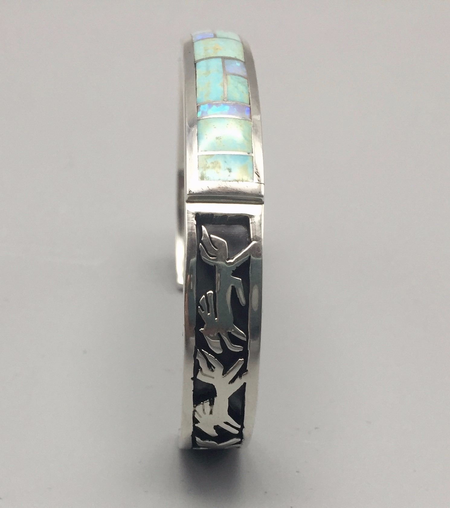 Turquoise and Opal Inlay Bracelet