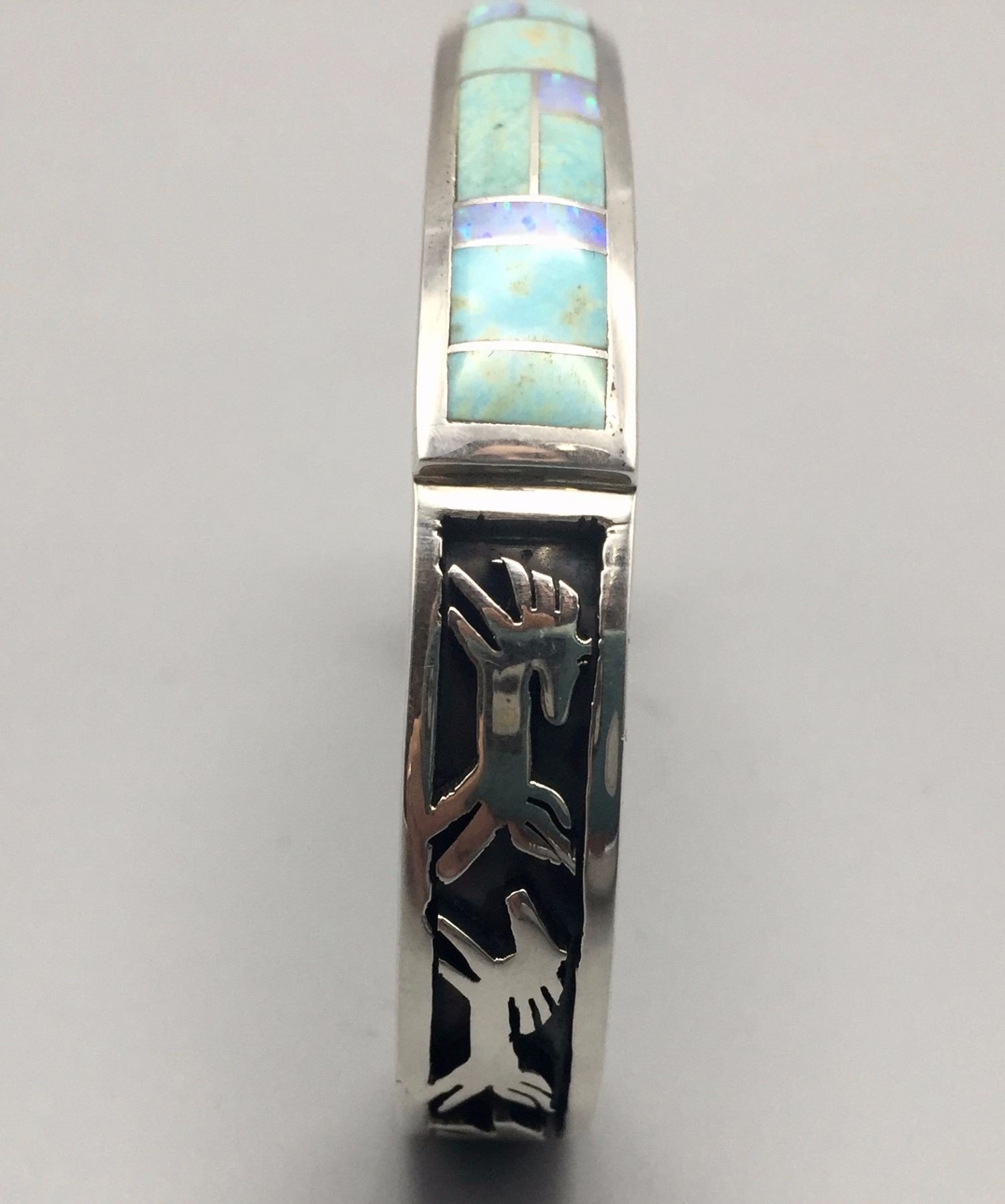 Turquoise and Opal Inlay Bracelet