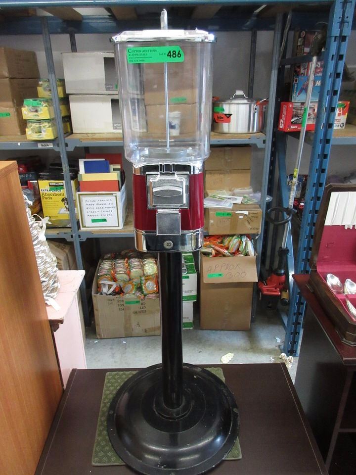 Floor Standing Coin Operated Gumball Machine