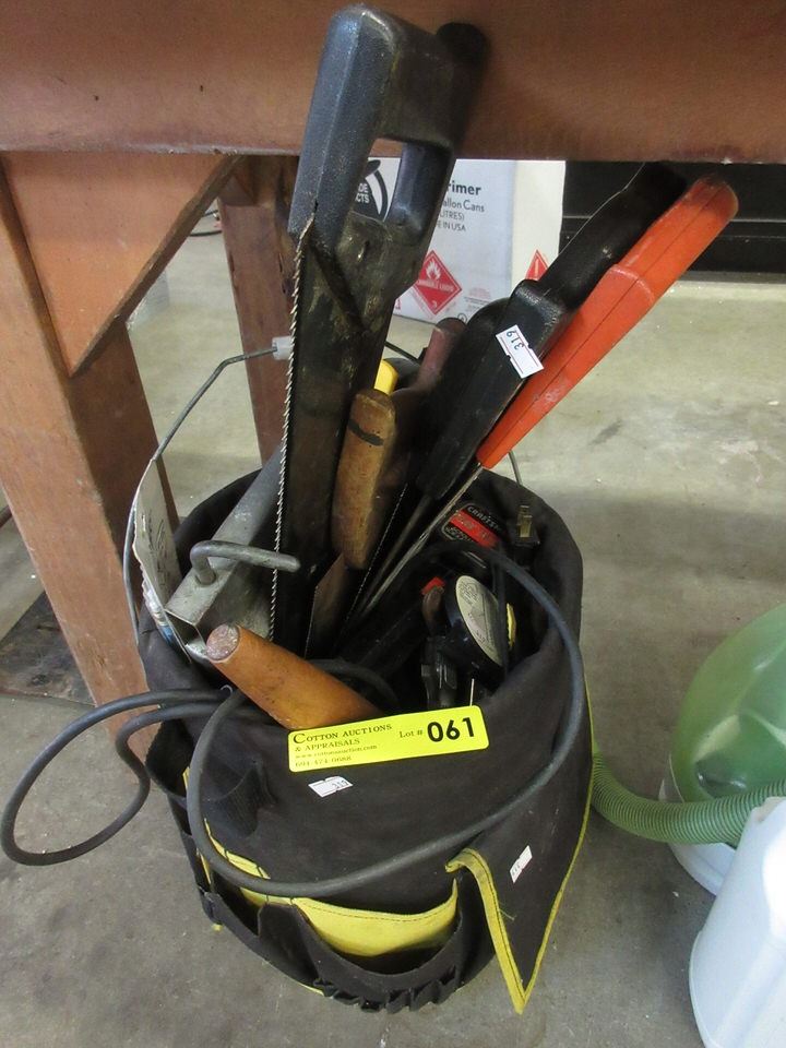 Pail Tool Organizer with Tools