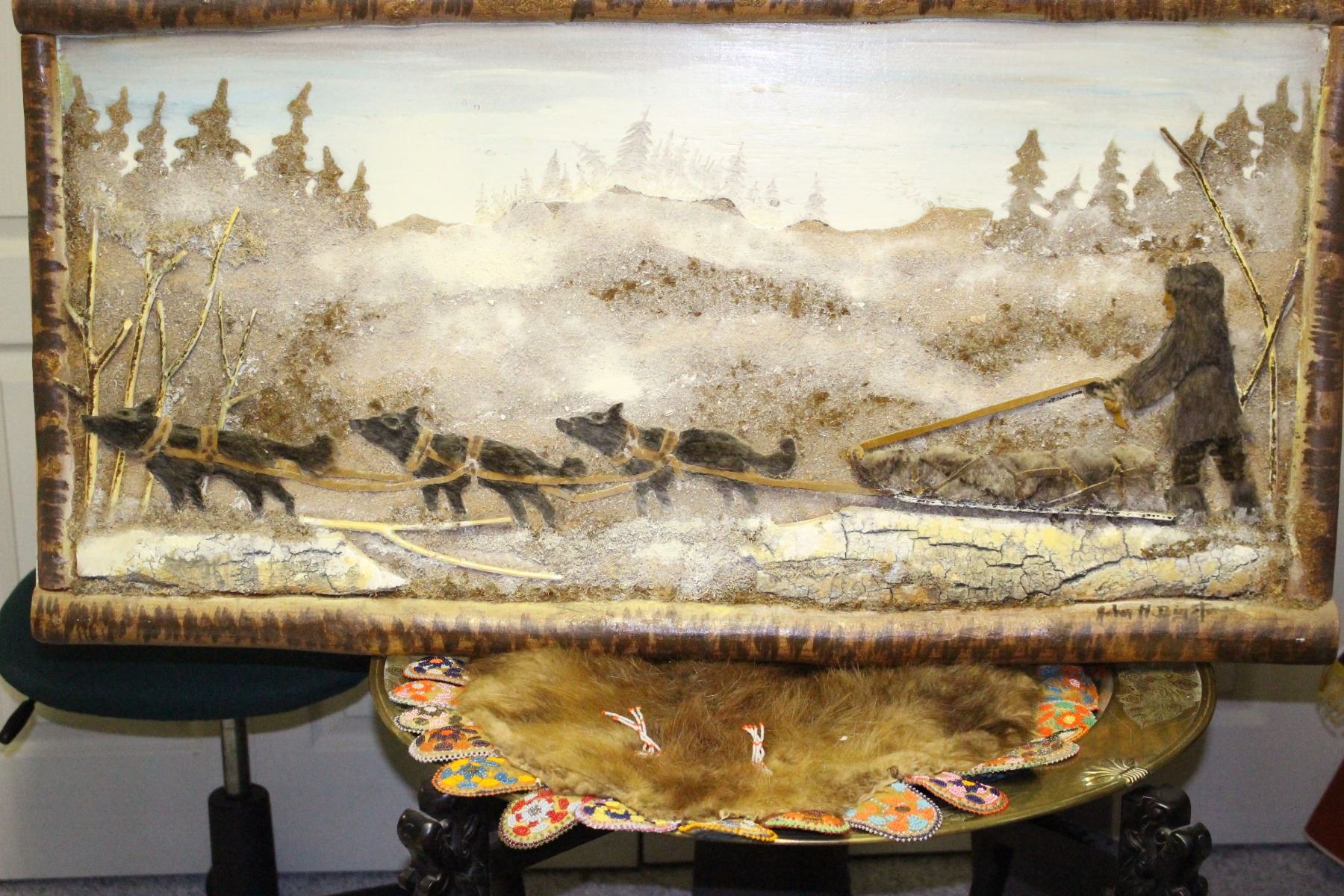 3 Dimensional Art Work of the Big Stone Cree First Nation, Wabasca, Ab ...