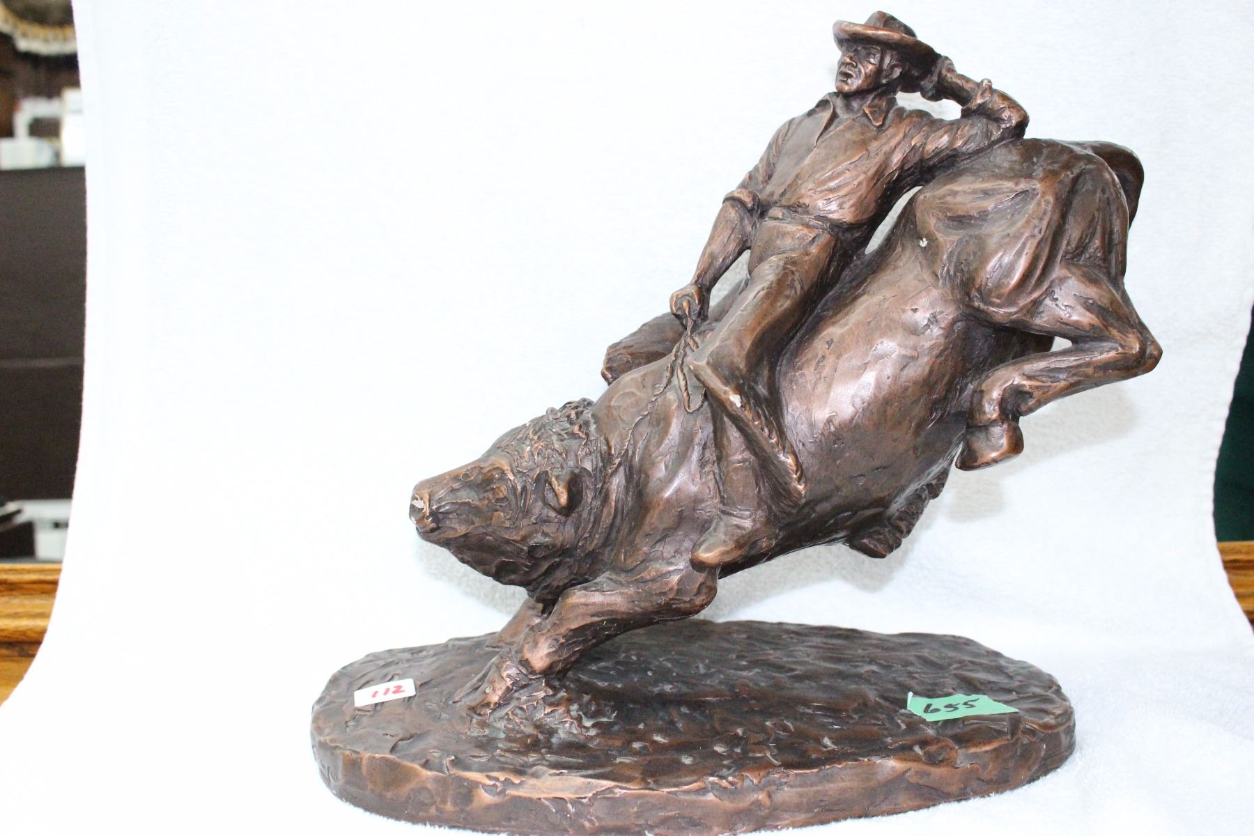 Bronze Bull Rider Figurine by Austin Prod Inc. - 1979