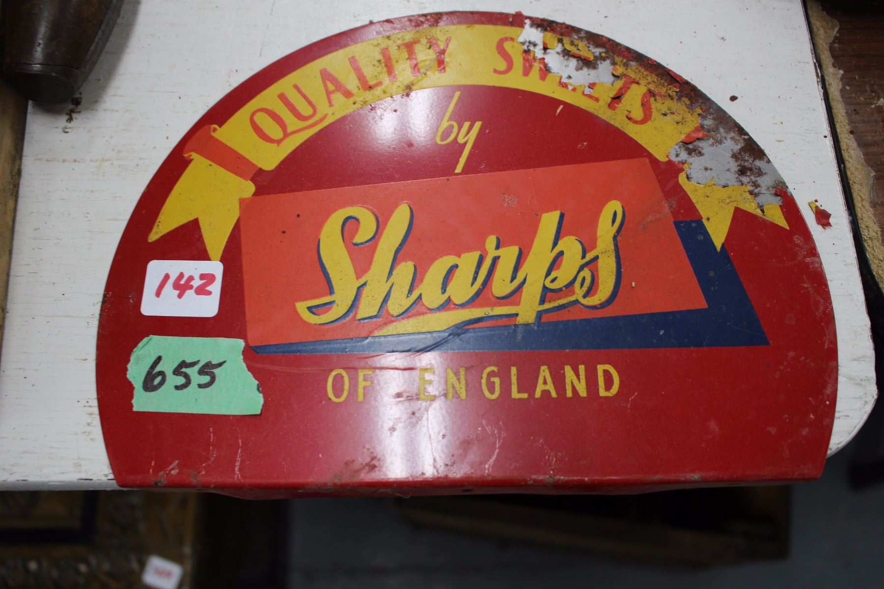 Sharps Quality Sweets of England Metal Sign
