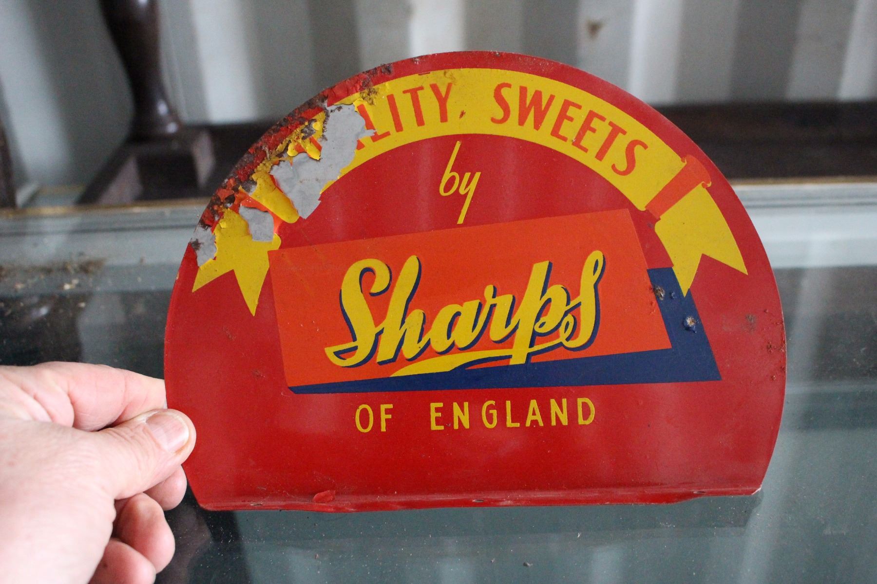Sharps Quality Sweets of England Metal Sign
