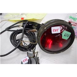 WWII Red Lens Spotlight - 12 Volt