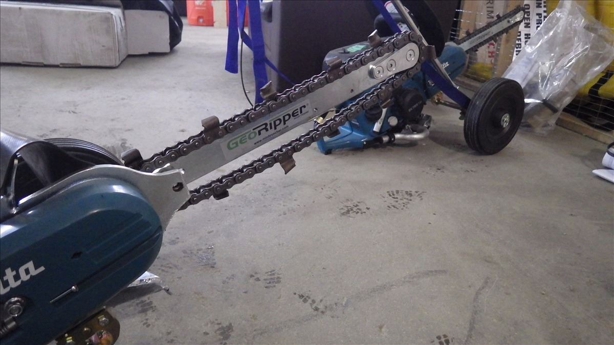 MAKITA MM4 EK7651H GEO RIPPER WITH CART AND CUT OFF SAW CONVERSION KIT ...