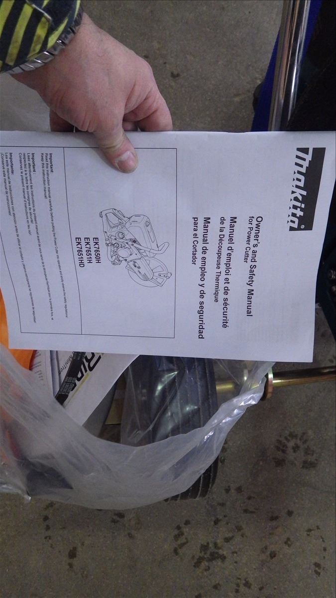 MAKITA MM4 EK7651H GEO RIPPER WITH CART AND CUT OFF SAW CONVERSION KIT ...