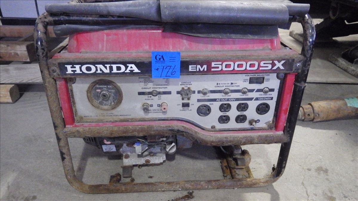 HONDA EM5000 SX 11HP GAS GENERATOR