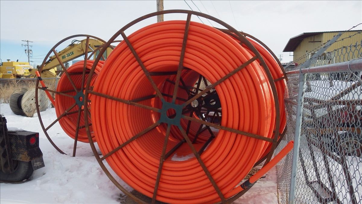 ONE SPOOL OF HDPE PIPE