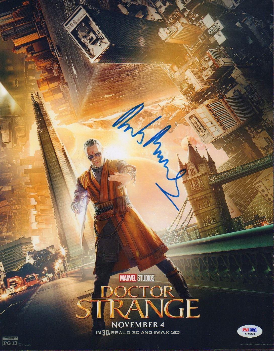 Mads Mikkelsen Signed Dr. Strange 11x14 Photograph PSA