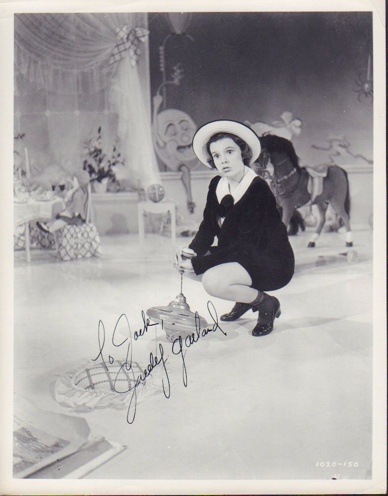 Judy Garland Vintage Signed 8x10 Photo